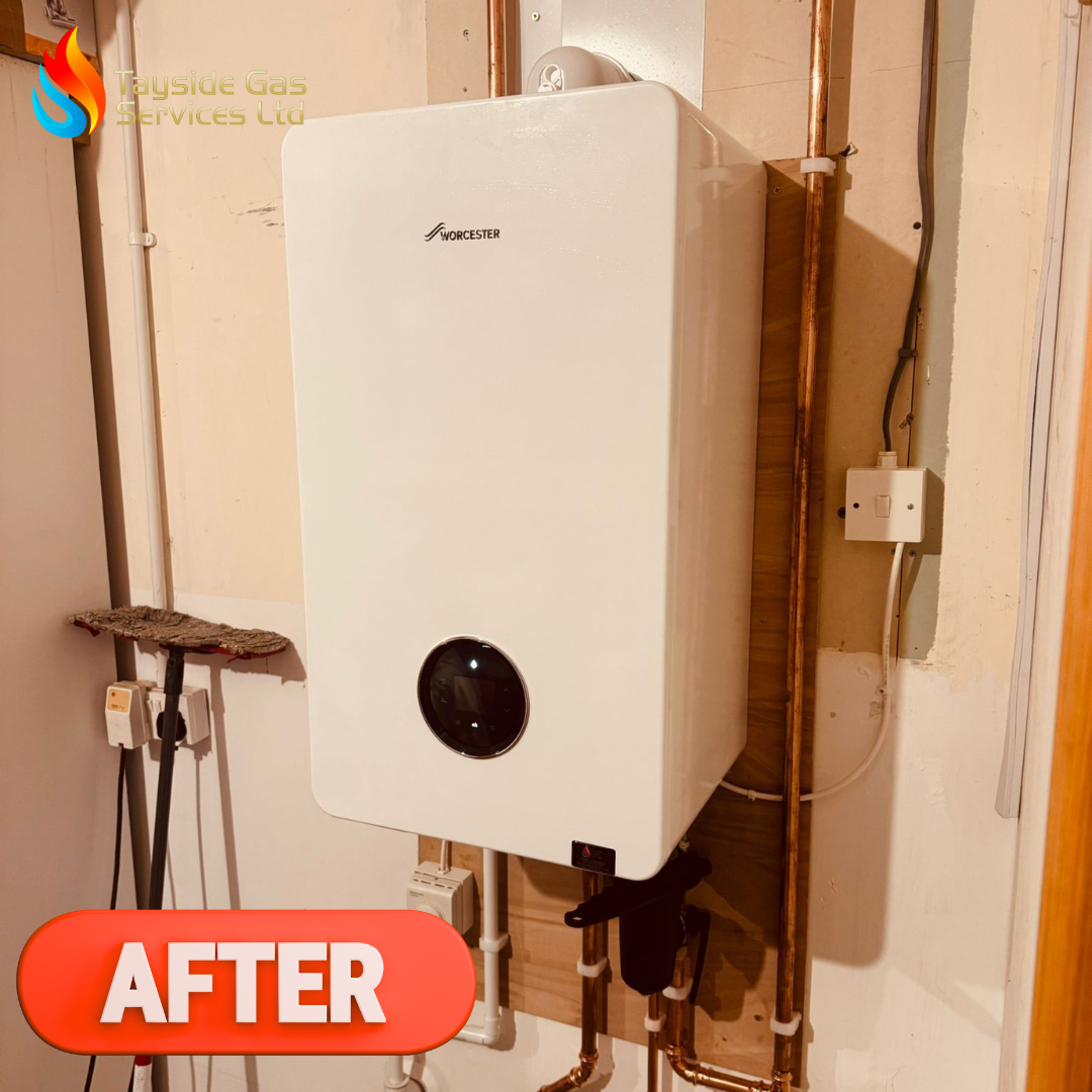 Worcester 8000+ 30kW system boiler installation - Tayside Gas Services Ltd